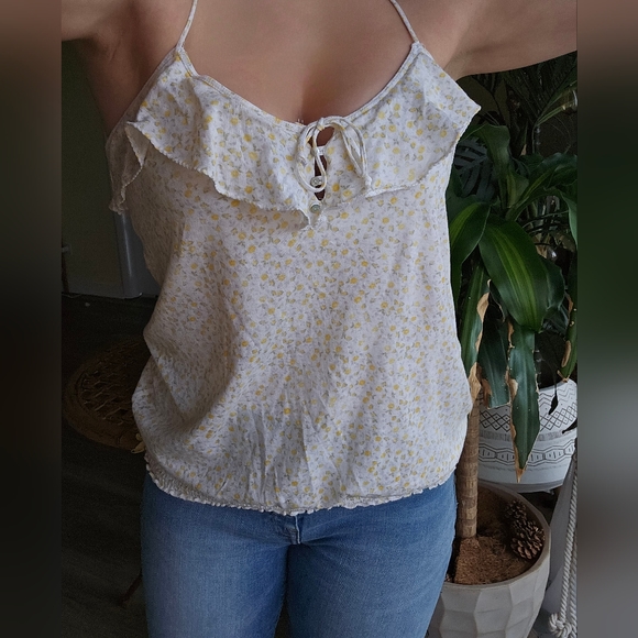 American Eagle Outfitters | Tops | Girly Flower Pattern Top | Poshmark